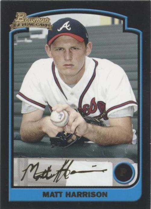 2003 Bowman Draft Picks & Prospects - Matt Harrison #BDP57 Gold (RC ...