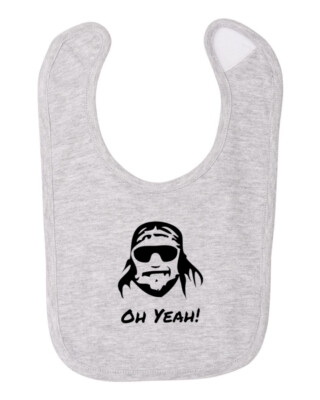 Randy Macho Man Savage Funny Infant Baby Bib Cotton Child Wrestling ...