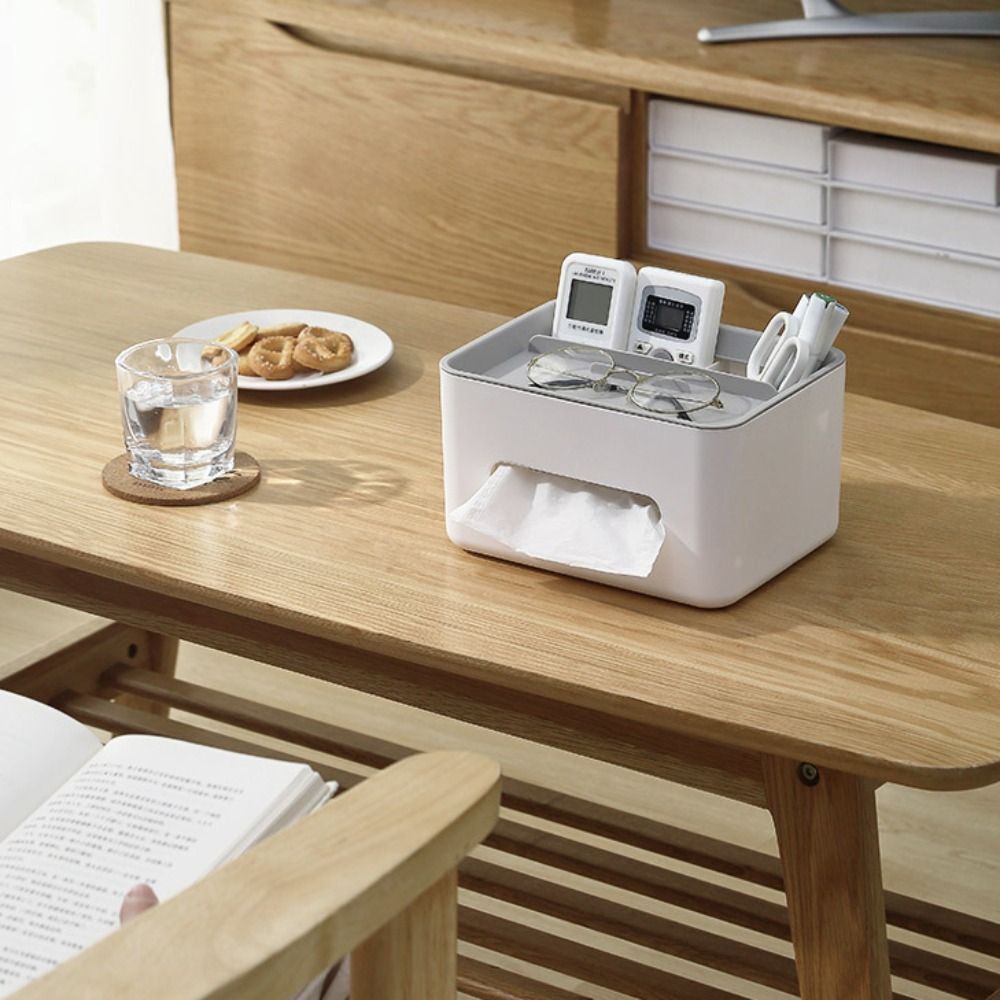 PP Tissue Box Multifunctional Napkin Holder New Storage Box Office | eBay