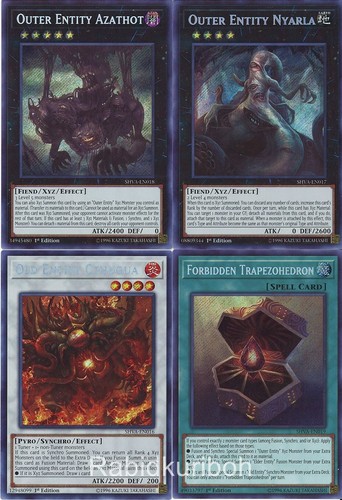 Yugioh Old Entity Cthugua + Forbidden Trapezohedron + Outer Azathot ...