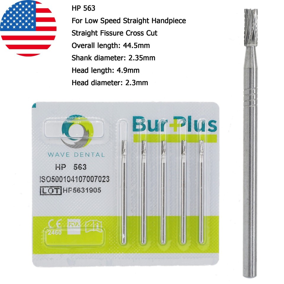 WAVE Dental Carbide Burs Surgical Straight Handpiece Burs HP 557 702 ...