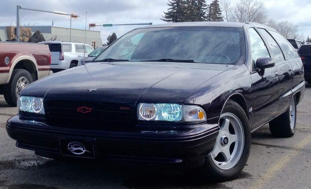 Impala ss caprice roadmaster wagon 9c1 impala ss blue halo head lights ...