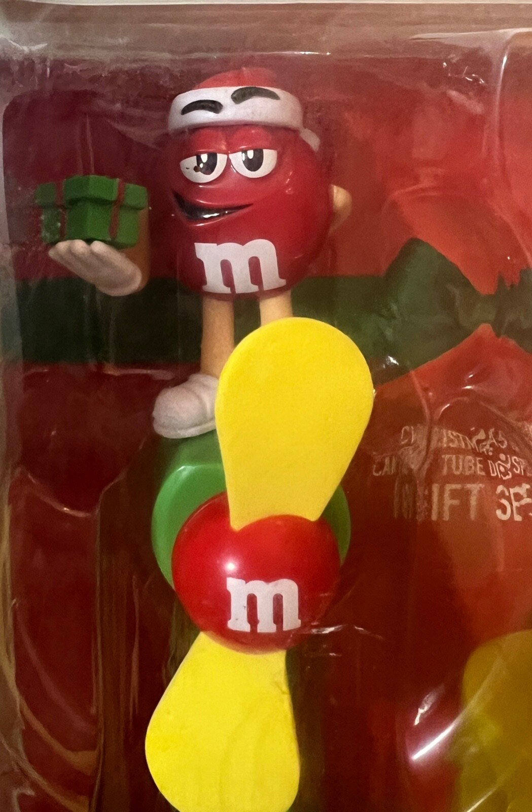 M & M's Green Fan & Yellow Tube Dispenser Set * Brand New * No Candy ...