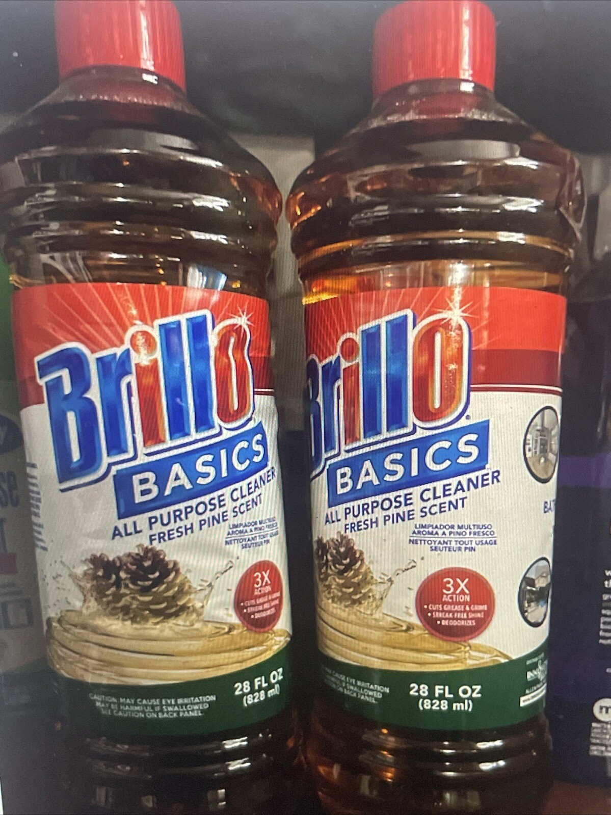 New 2-pack lot Brillo Basics All Purpose Fresh Pine Scent Cleaner 28 Oz ...