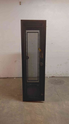 45U Black Fully Enclosed Server Rack with Combination Lock Handle ...