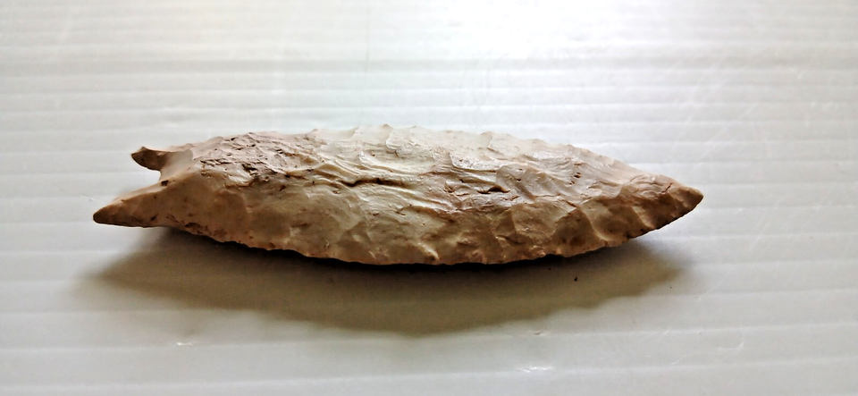 Paleo Native American Indian 3 5/16" Fishtail Point Arrowhead Howard Co ...