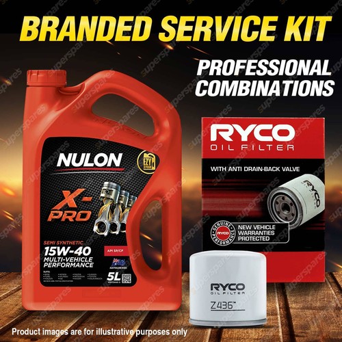 Ryco Oil Filter 5L XPR15W40 Engine Oil Service Kit for Mazda 121 Hatch ...