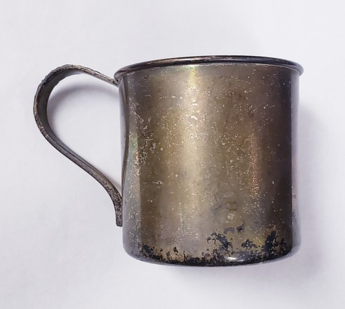 Vintage Rogers 1881 Silver plated baby Cup w/Engraved Ornate Handle | eBay
