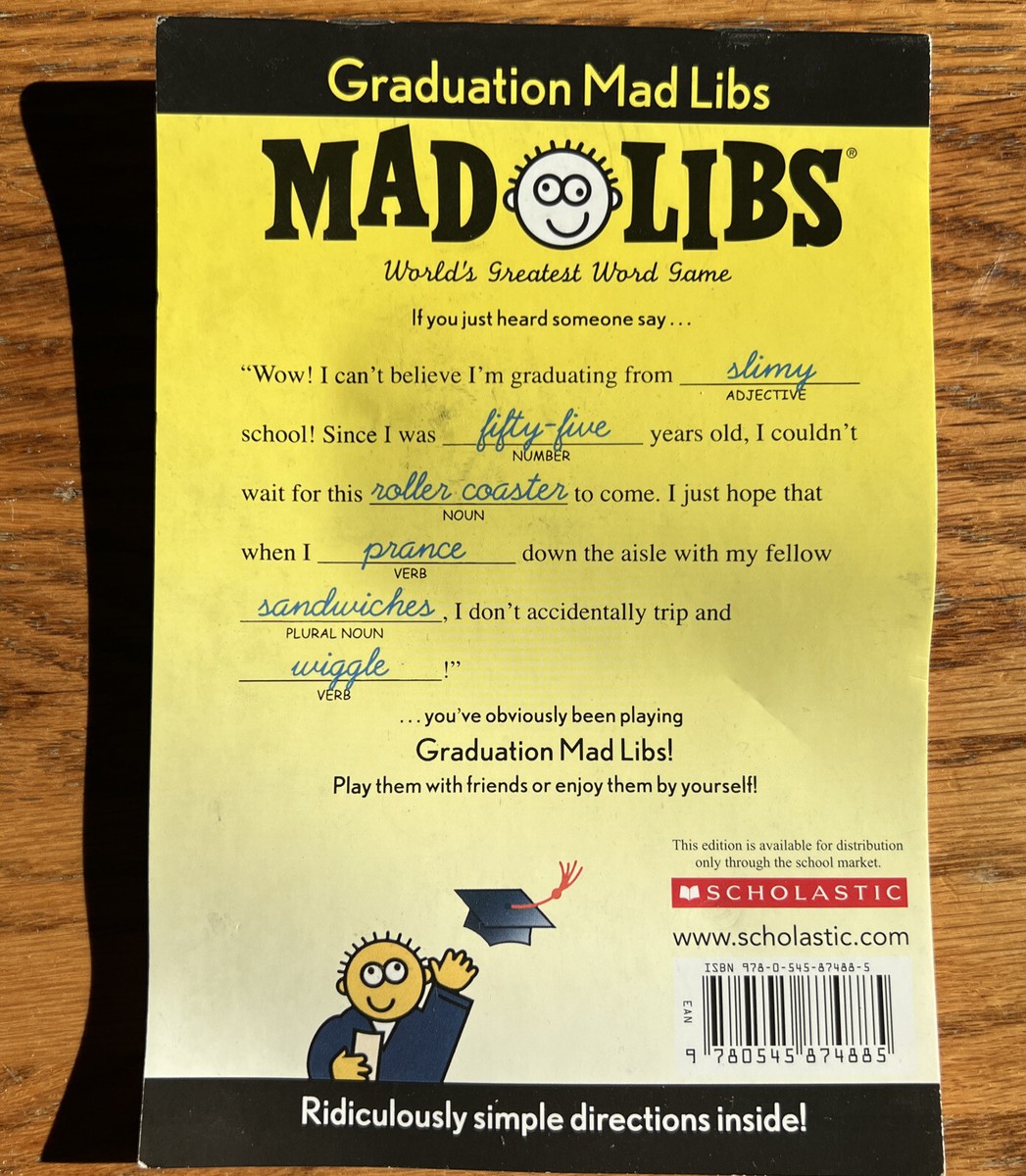 Graduation Mad Libs