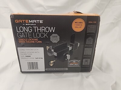GateMate Long Throw Gate Lock Double Locking 1490096, Gate Lock for ...