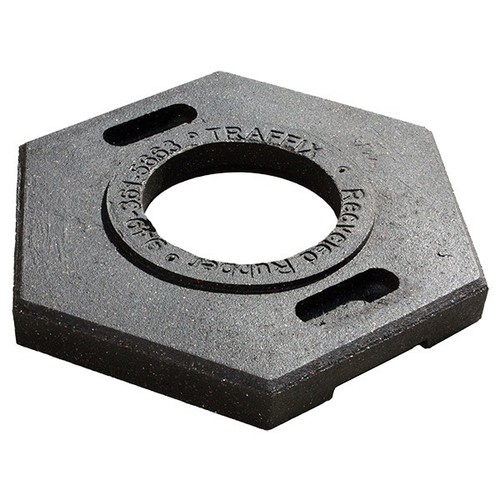 VizCon Hexagonal Rubber Base (For Grabber & Looper Cones), 16 lb, Black ...