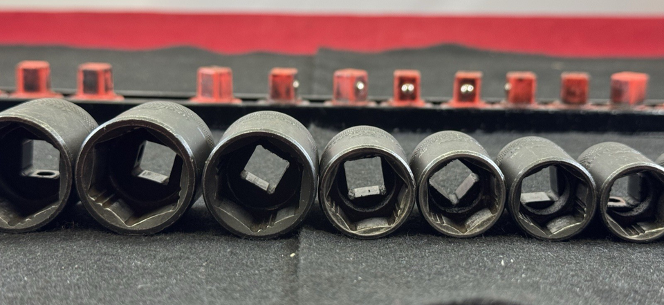 Mac 11-Pc. 3/8" Dr Metric Non-Slip Impact Socket Set - 11, 12, 14-17 ...
