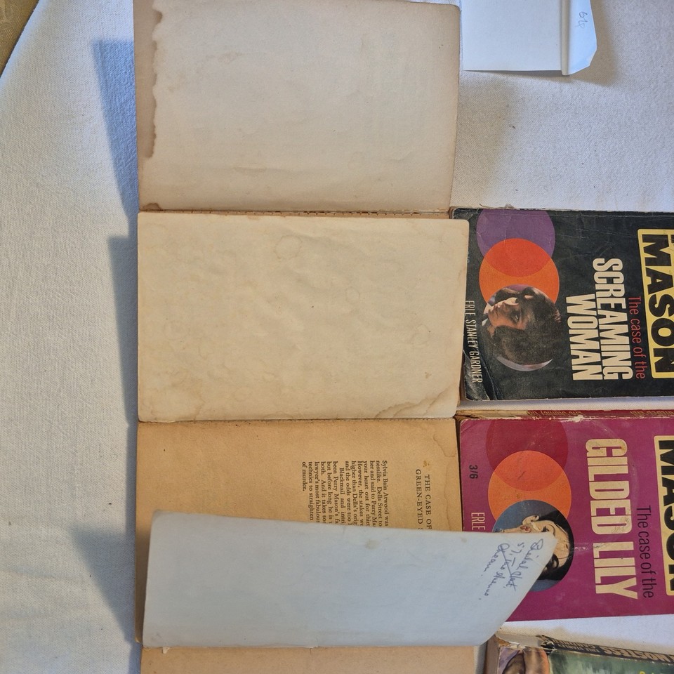 Vintage PERRY MASON 9 Book Lot Erle Stanley Gardner PAN Mystery GGA ...