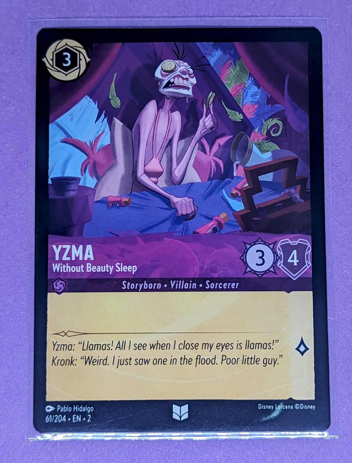 YZMA Without Beauty Sleep NM-MINT 61/204 Disney Lorcana TCG non holo ...