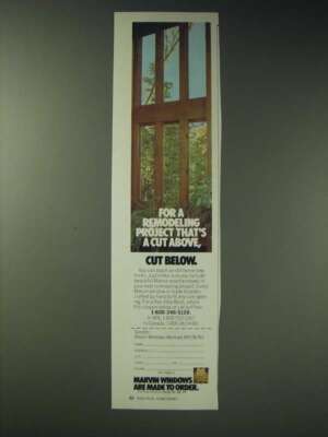 1989 Marvin Windows Ad - For a remodeling project that's a cut above ...