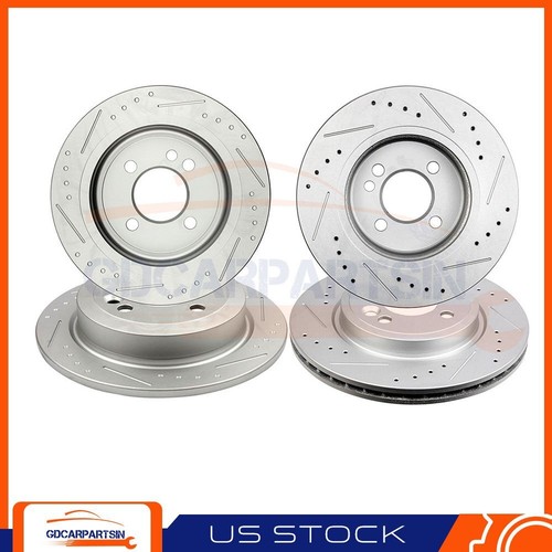 Brake Front And Rear Disc Rotors Slotted For 2002-04 05 2006 Mini ...