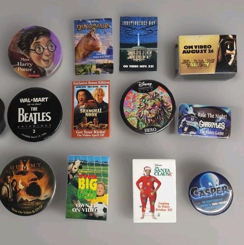 Lot Of 12 Vintage Movie Promo Pins Badges Buttons Pinbacks Advertising ...