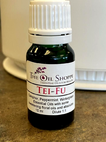 Tei-Fu Pure Essential Oil Blend 10 ml in Green Glass Bottle with ...