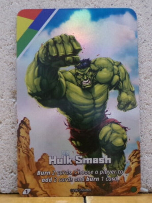MARVEL COMICS UNO ULTIMATE PLAYING TRADING CARD THE HULK SMASH RARE ...
