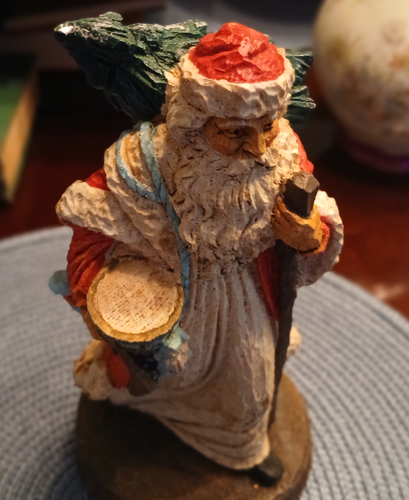 Father Christmas Santa Claus St Nicholas Resin 18" Old World Figure | eBay