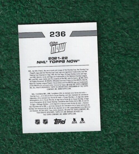 ALEX OVECHKIN - 2021-22 TOPPS NOW NHL - STICKER CARD # 236 - WASHINGTON ...