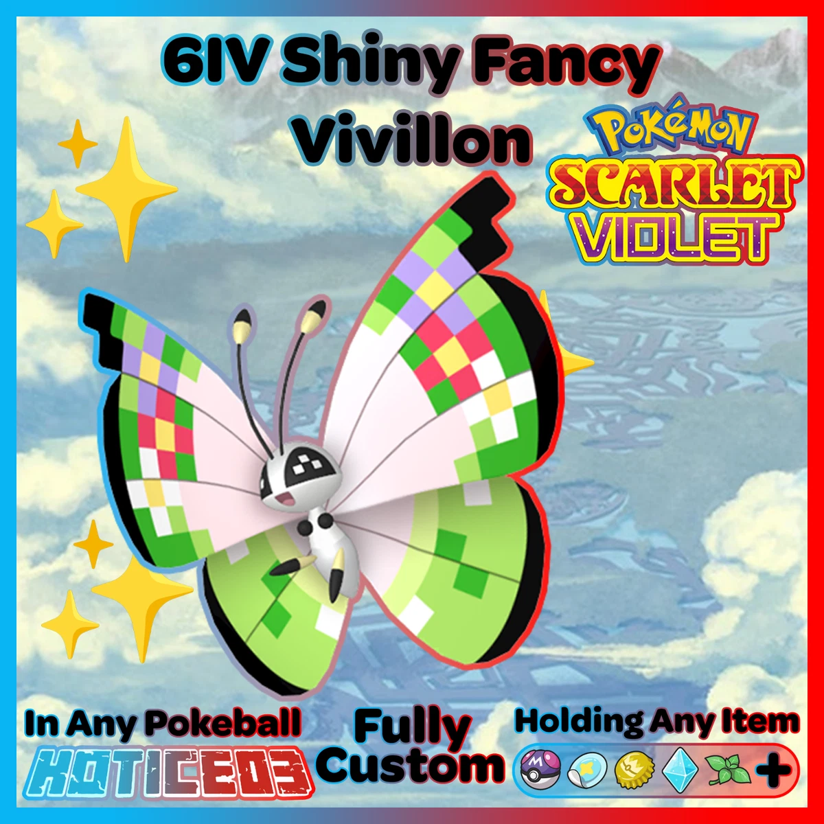 Shiny Vivillon Pokeball