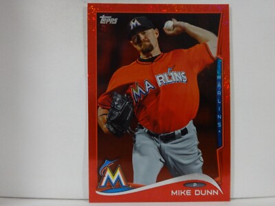 2014 Topps Update Red Hot Foil Mike Dunn #US-119 Rookie RC | eBay