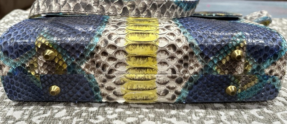 The Pelle Collection Natural Python Genuine Leather Purse 11 x 9 ...