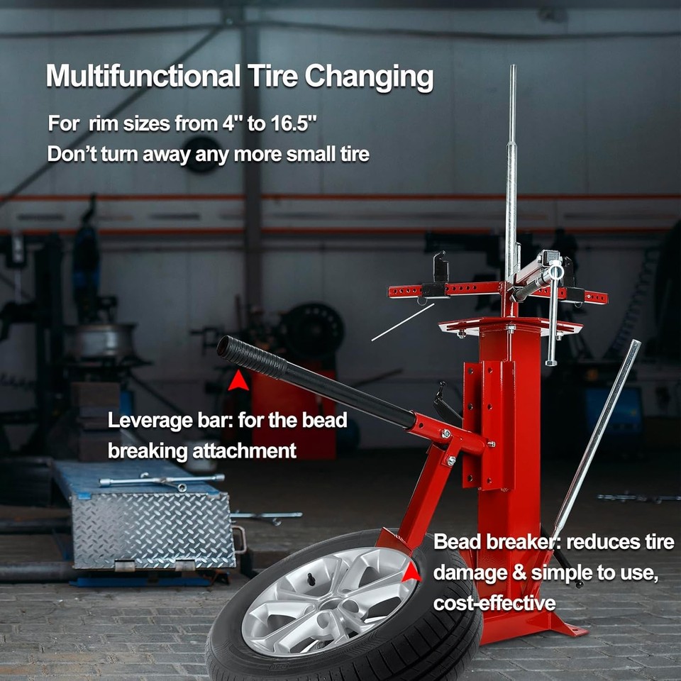 SMALL Mini Tire Changer Tractor Mower ATV Scooter Golf Cart Wheel ...