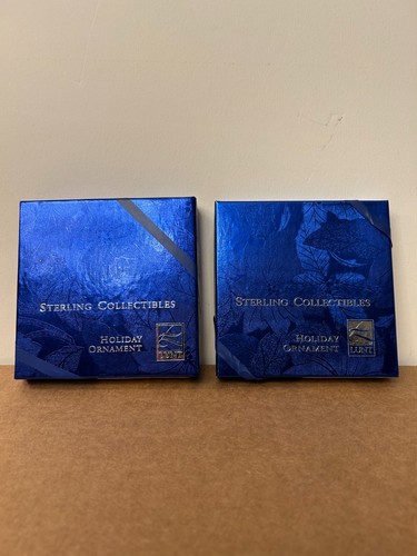 Lunt Silversmiths 2000 and 2002 Snowflake Ornaments Sterling ...