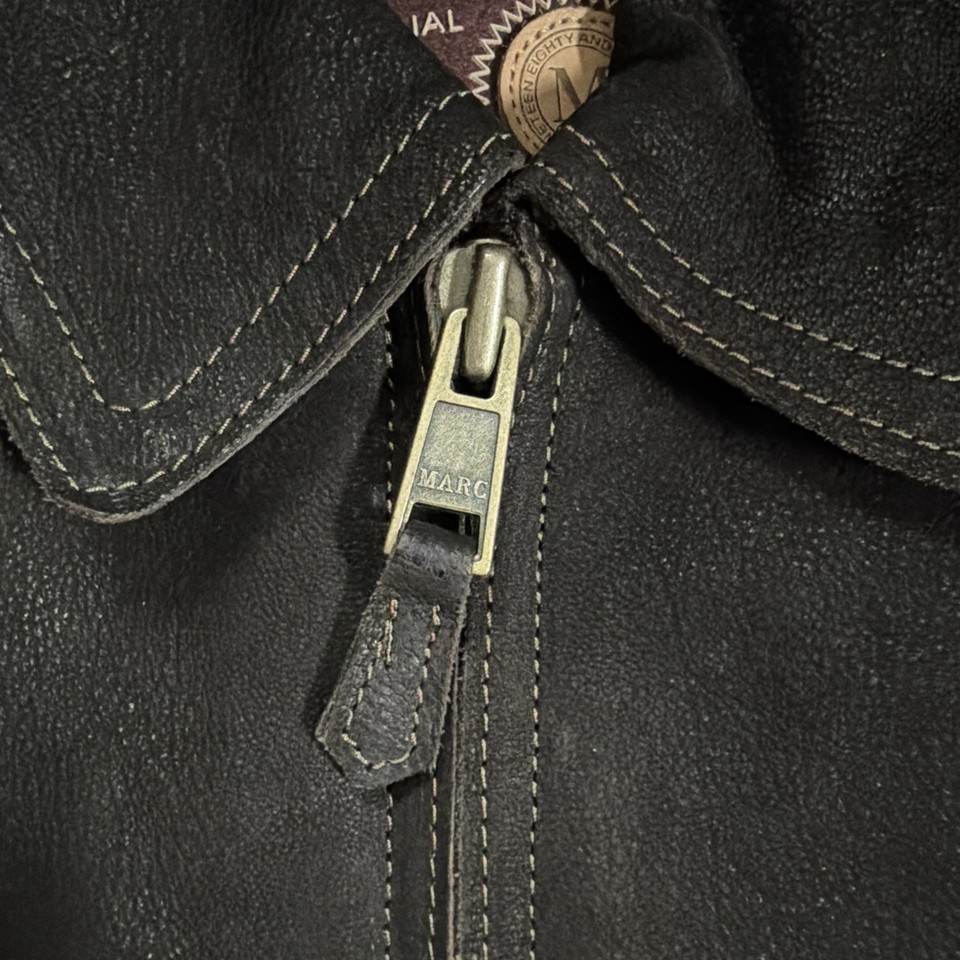 Andrew Marc New York Brown Leather Bomber Jacket Men’s Medium. Lined ...