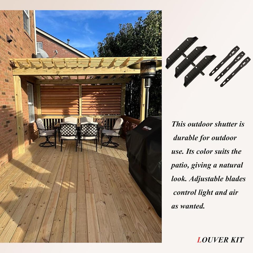 Louver Bracket Kit, Deck Sunblind System, Shutters Hardware System for ...
