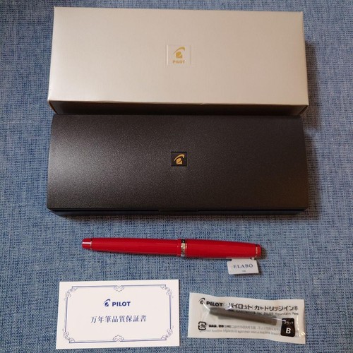 Pilot Ellabo SF Red 14K Fountain Pen Used, Fine Nib | eBay