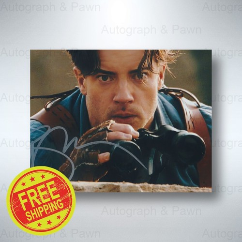 Brendan Fraser 8x10 SIGNED AUTOGRAPH RARE PHOTO SIGNATURE REPRINT FREE ...