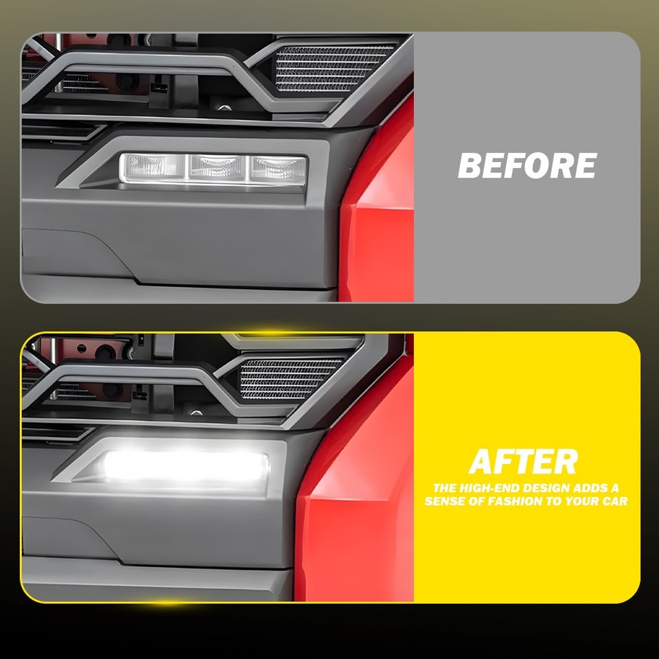 2-4PC Bumper LED Fog Lights Driving Lamps Clear For 2022-24 Toyota ...