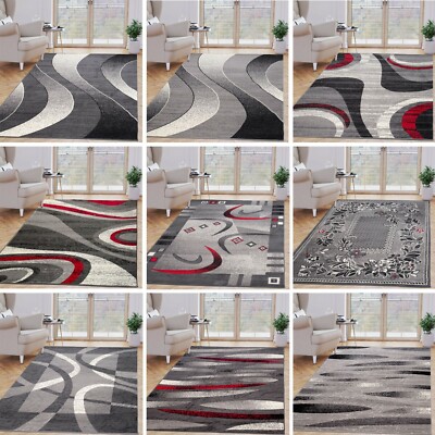 Designer Teppich Modern Teppiche Grau 200x300 300x400 160x230 und mehr ...