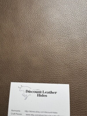 Toasted Almond Leather Remnant with a Rich Pebble Grain AB 10 | eBay