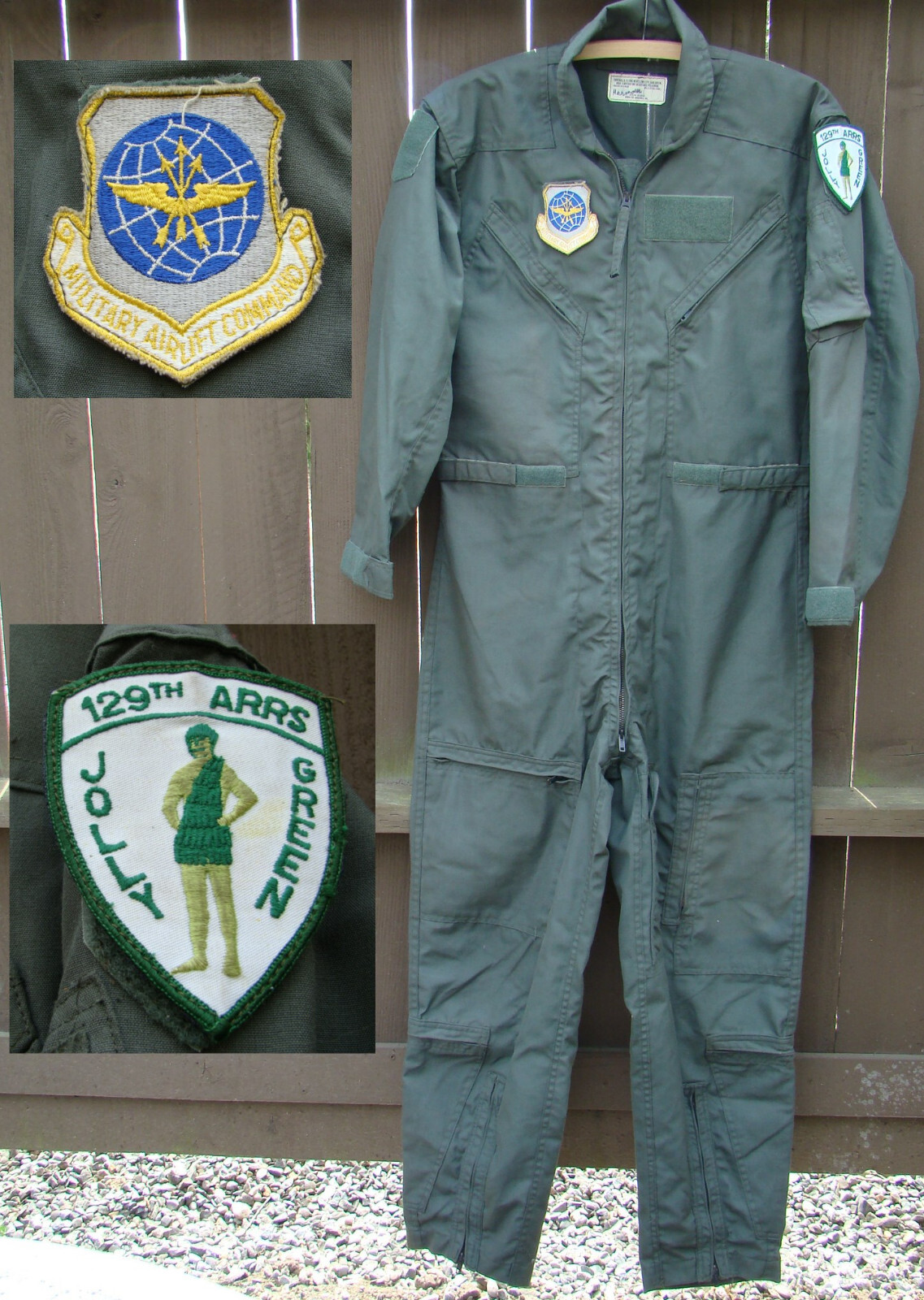 Vietnam War Era PJ Pararescue Gear Lot Helmet Jolly Green 304th 129th ...