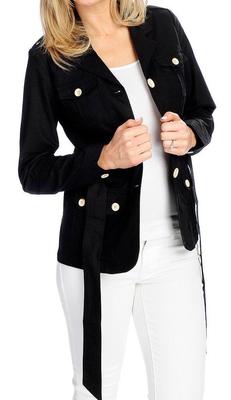 NEW - WD.NY Woven Long Sleeved Button Front Four-Pocket Jacket - M or ...