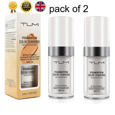 TLM Flawless Foundation Magic Colour Color Changing Makeup Change Skin ...