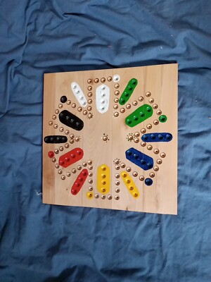 {J150}Handmade 18x18x1 Inch Jumbo Wooden Aggravation 4-6 Player Game ...