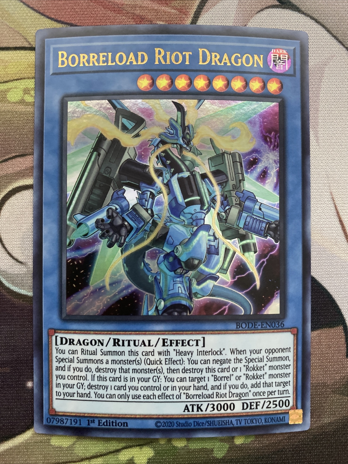 Yu-Gi-Oh! Borreload Riot Dragon - Ultra Rare - 1st Edition - BODE-EN036 ...