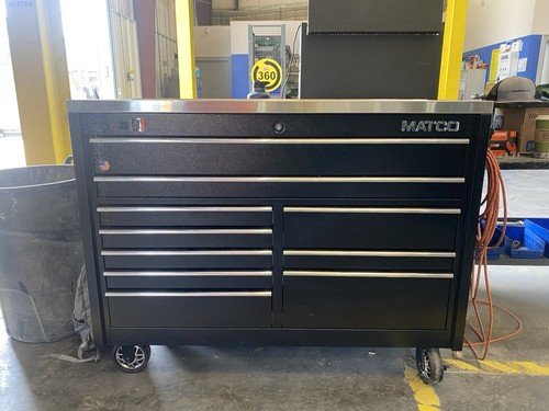 Matco 4s Toolbox With Power Droor stainless top locking drawers | eBay