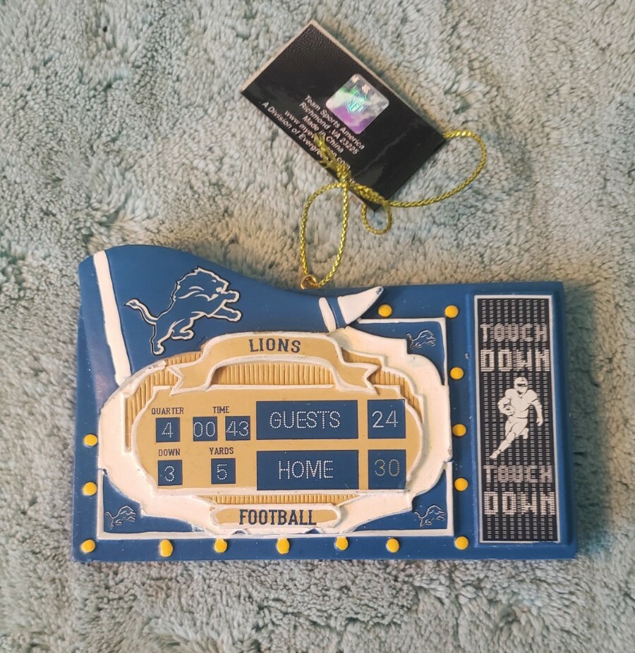 Detroit Lions scoreboard ornament NEW | eBay