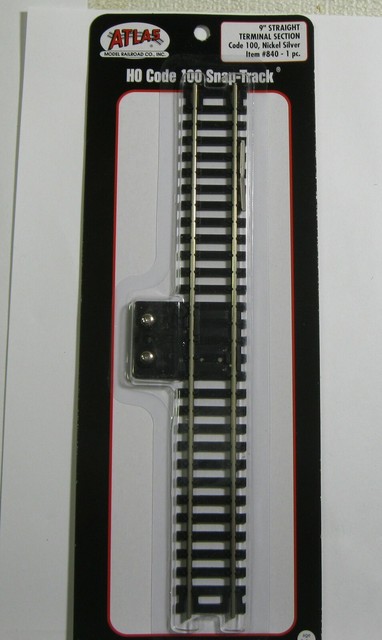 Atlas HO Scale Code 100 Terminal Straight Track Atl840 for sale online ...