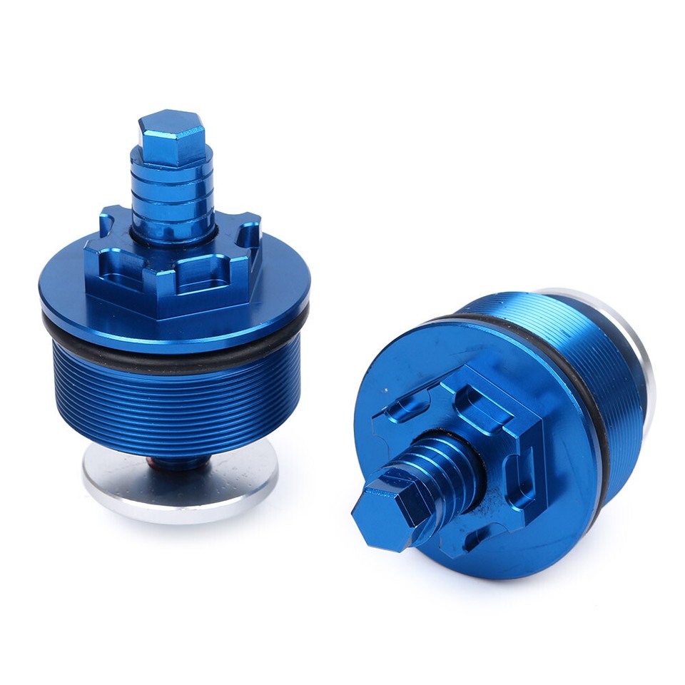 Pair Aluminum Pair Preload Adjusters fork Bolts for Honda CB400 1992-1998 Blue 550715220328| eBay