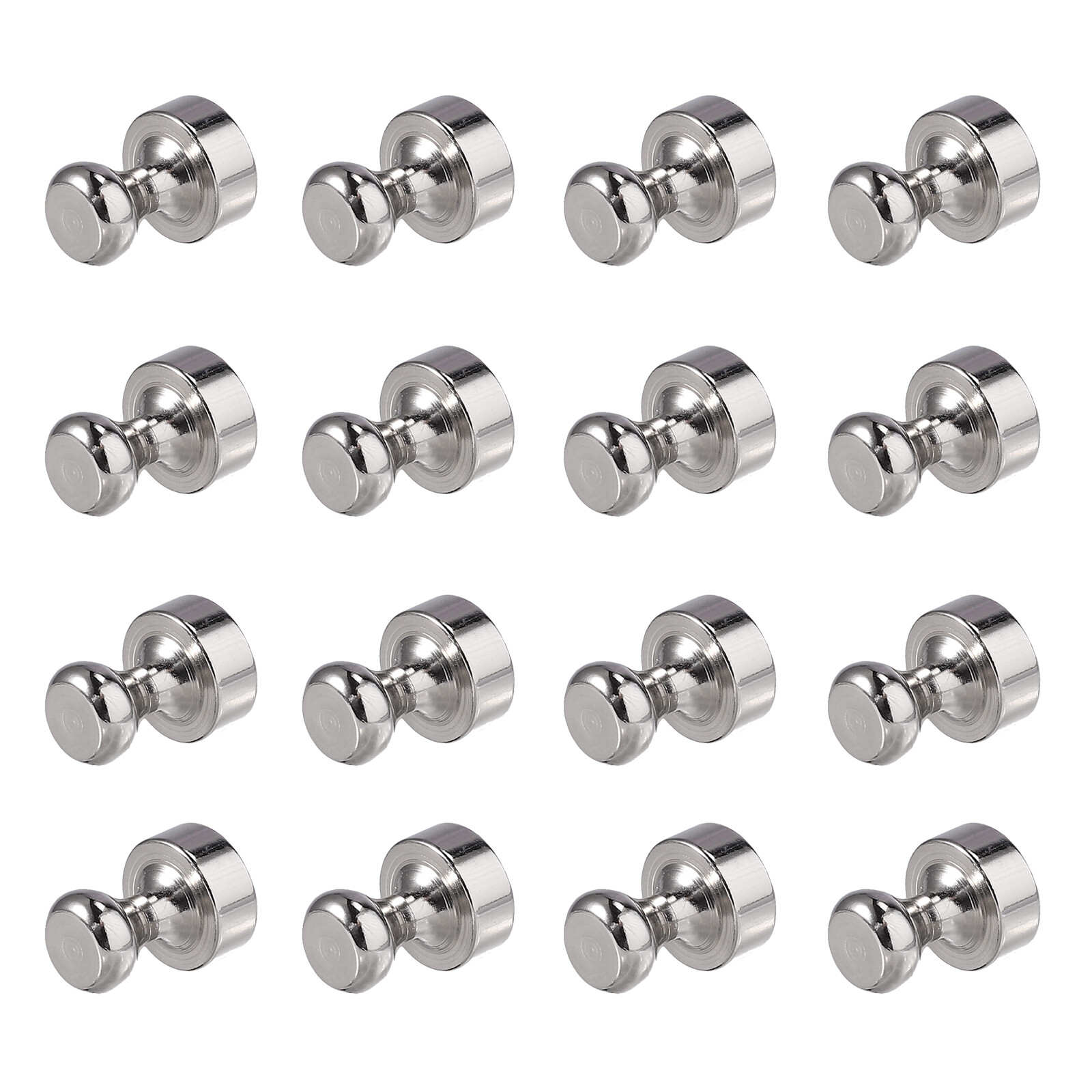16X Strong Magnetic Stainless Steel Push Pins for Refrigerator or ...
