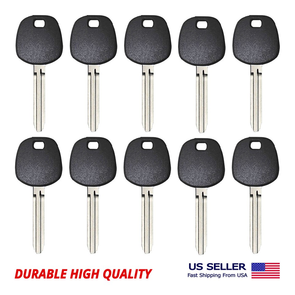 10X Transponder Key Shell With Blade TOY43/TOY44 TR47 For Toyota W ...