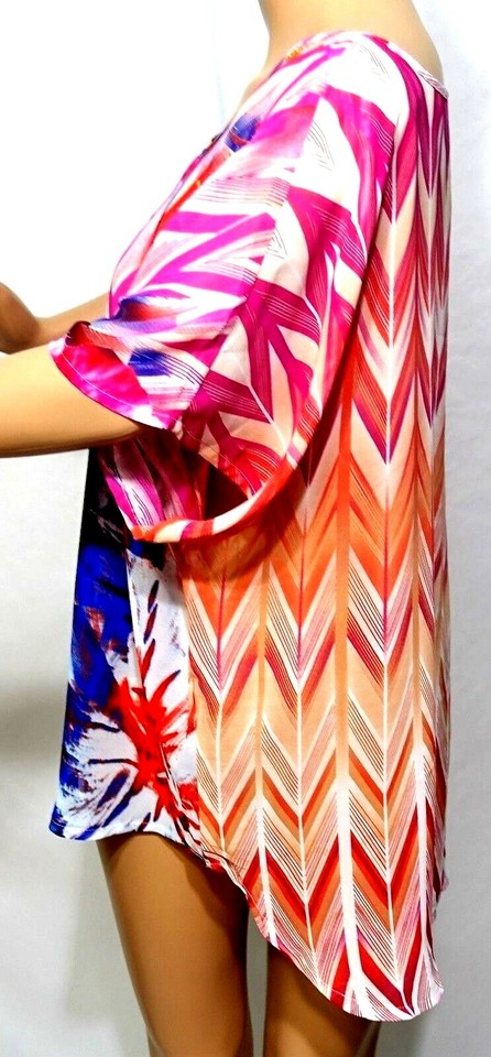 Unique Spectrum Women Plus Size 1x 2x 3x Hi Lo Chiffon Tunic Top Blouse ...