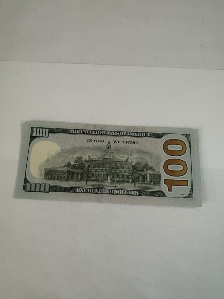 Rare One Hundred Dollar Bill Series 2017 A With PB 44442244 U Rare ...